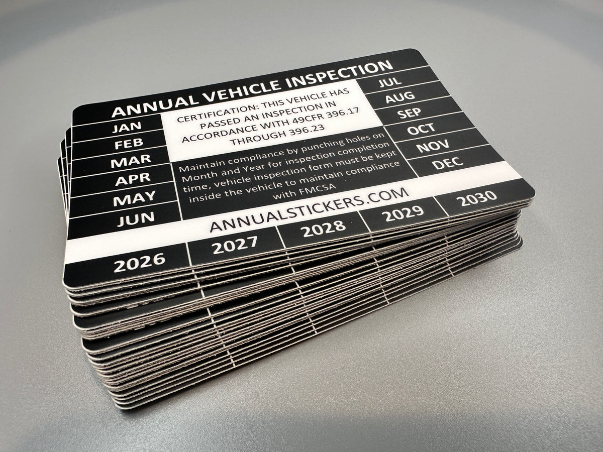 Generic Annual Inspection Stickers MADE EASY – Annual Stickers